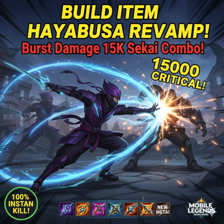 Build Item Hayabusa Revamp: Burst Damage 15k Sekali Combo!